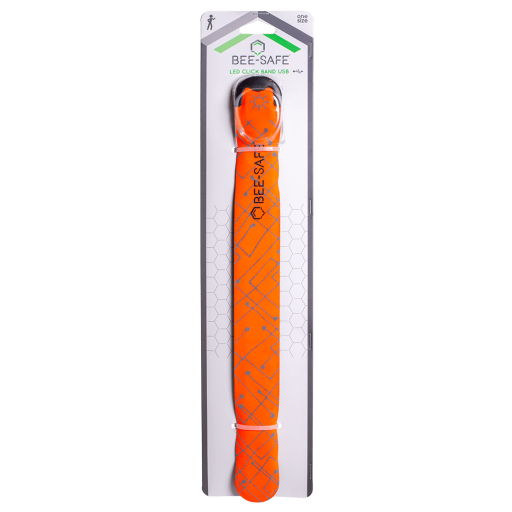 Led Click Band USB - Orange - One Size ( € 19,95 ) - Bee Safe